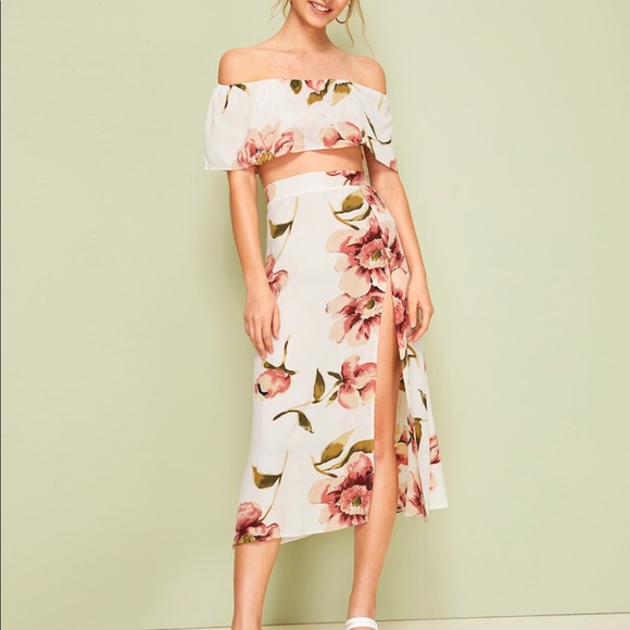 Dresses | New Cute Floral Two Piece Set | Poshmark